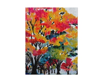 Autumn Leaves Puzzle - Etsy