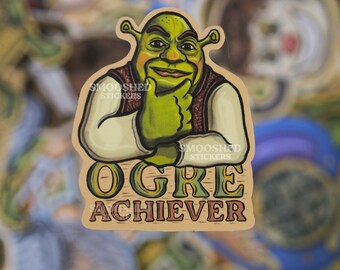 Ogre Achiever Stickers - Etsy