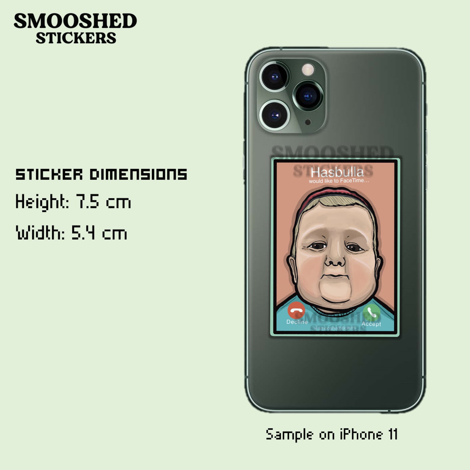 Hasbulla Vinyl Sticker Laptop Stickers Water Bottle - Etsy