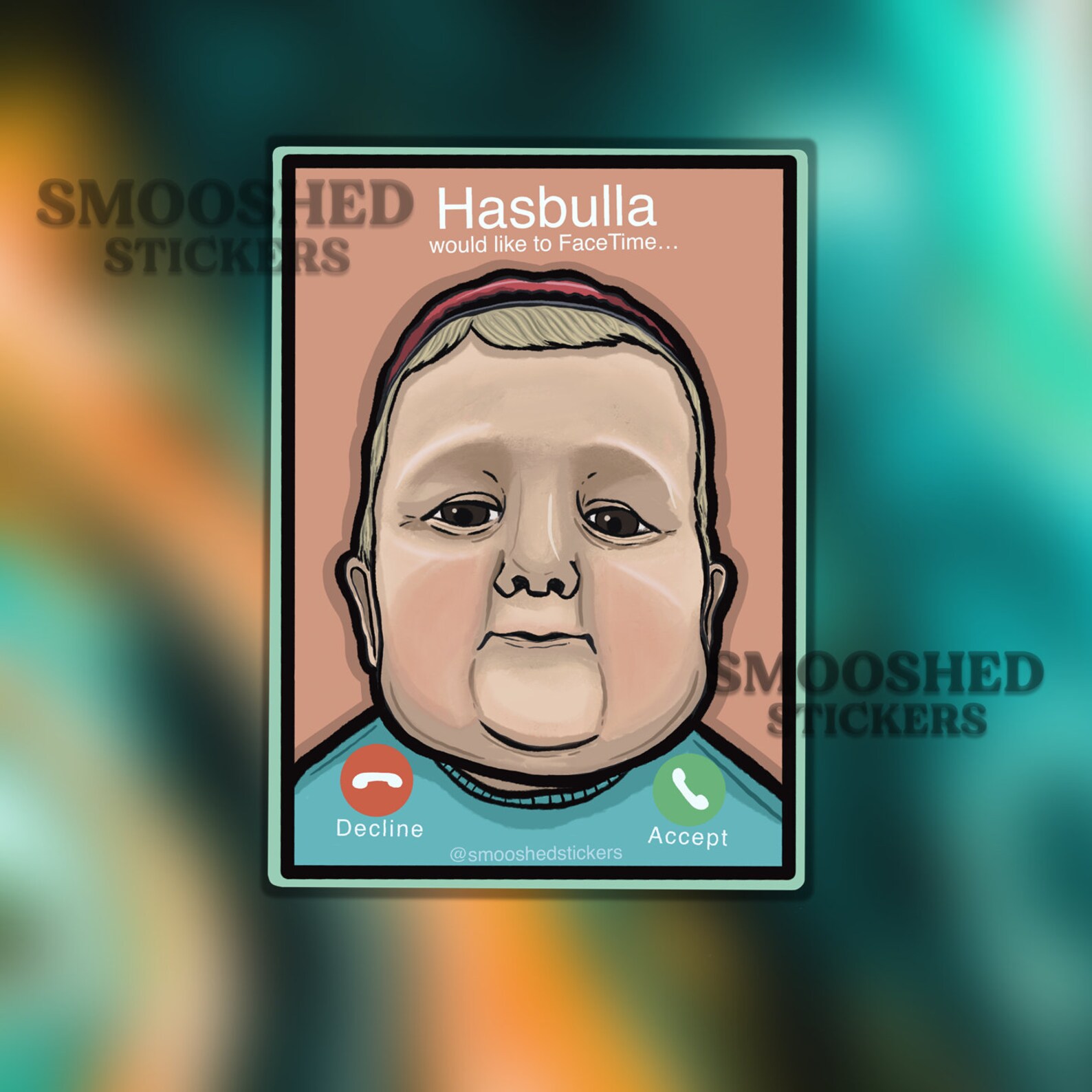 Hasbulla Vinyl Sticker Laptop Stickers Water Bottle - Etsy