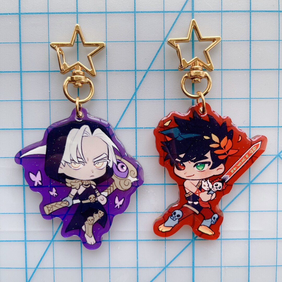 Hades Colored Acrylic Keychain - Etsy