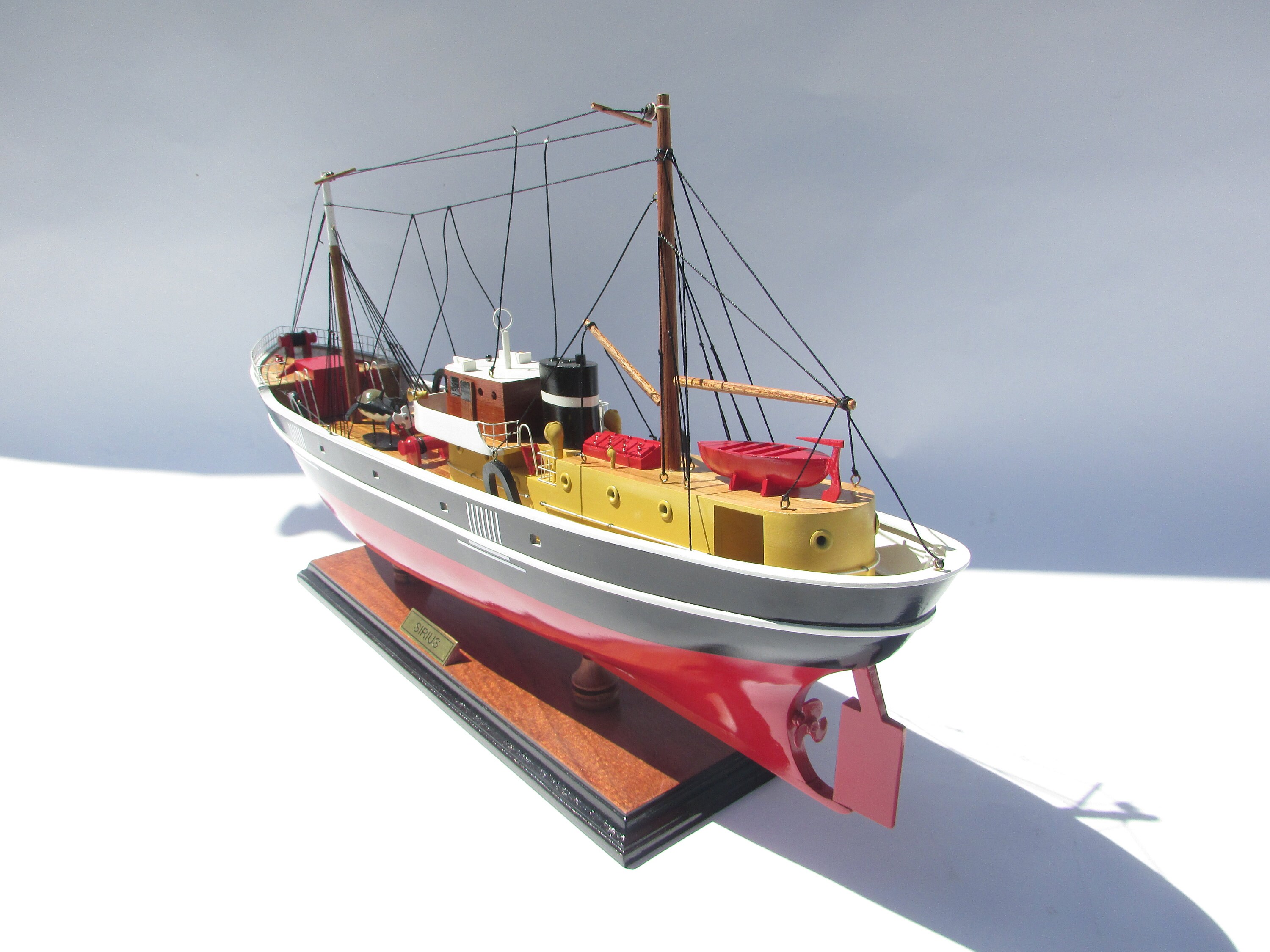 Sirius Traditional Boat Model - Holiday Decoration & Gift - Etsy