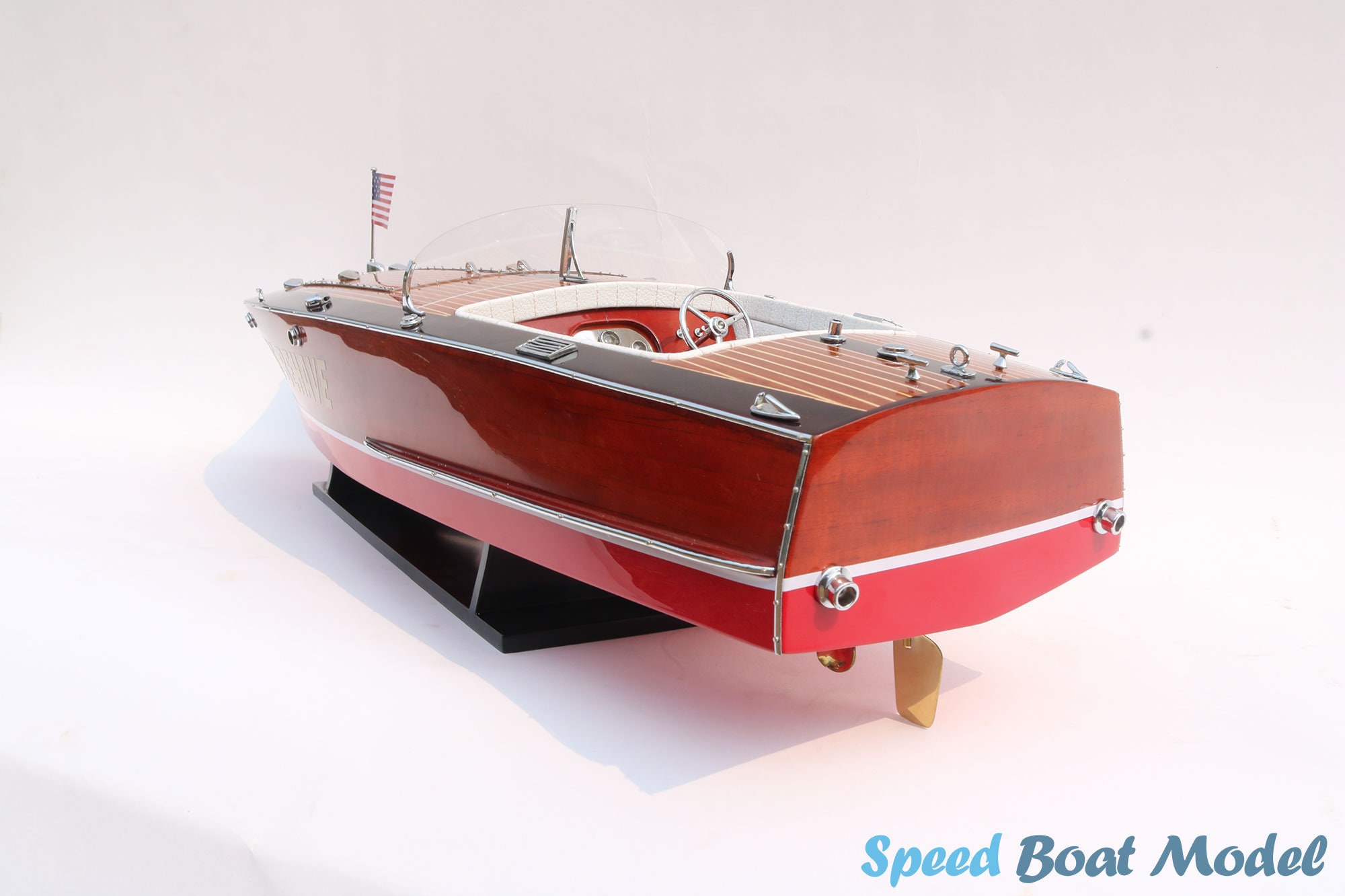 Miss Behave Riva Speed Boat Model: 31.4" Holiday Decor - Etsy