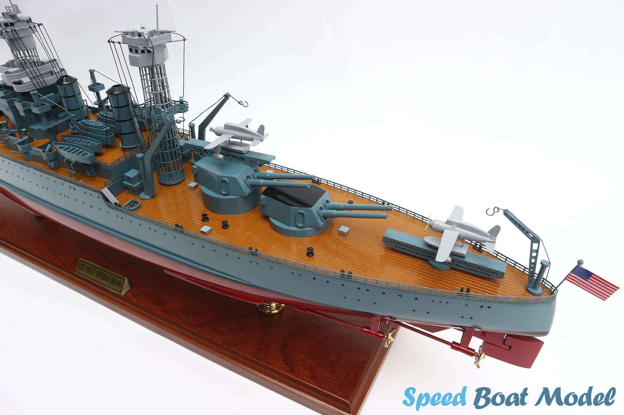 USS West Virginia (BB-48) Warship Model - 28" Battleship Replica - Etsy
