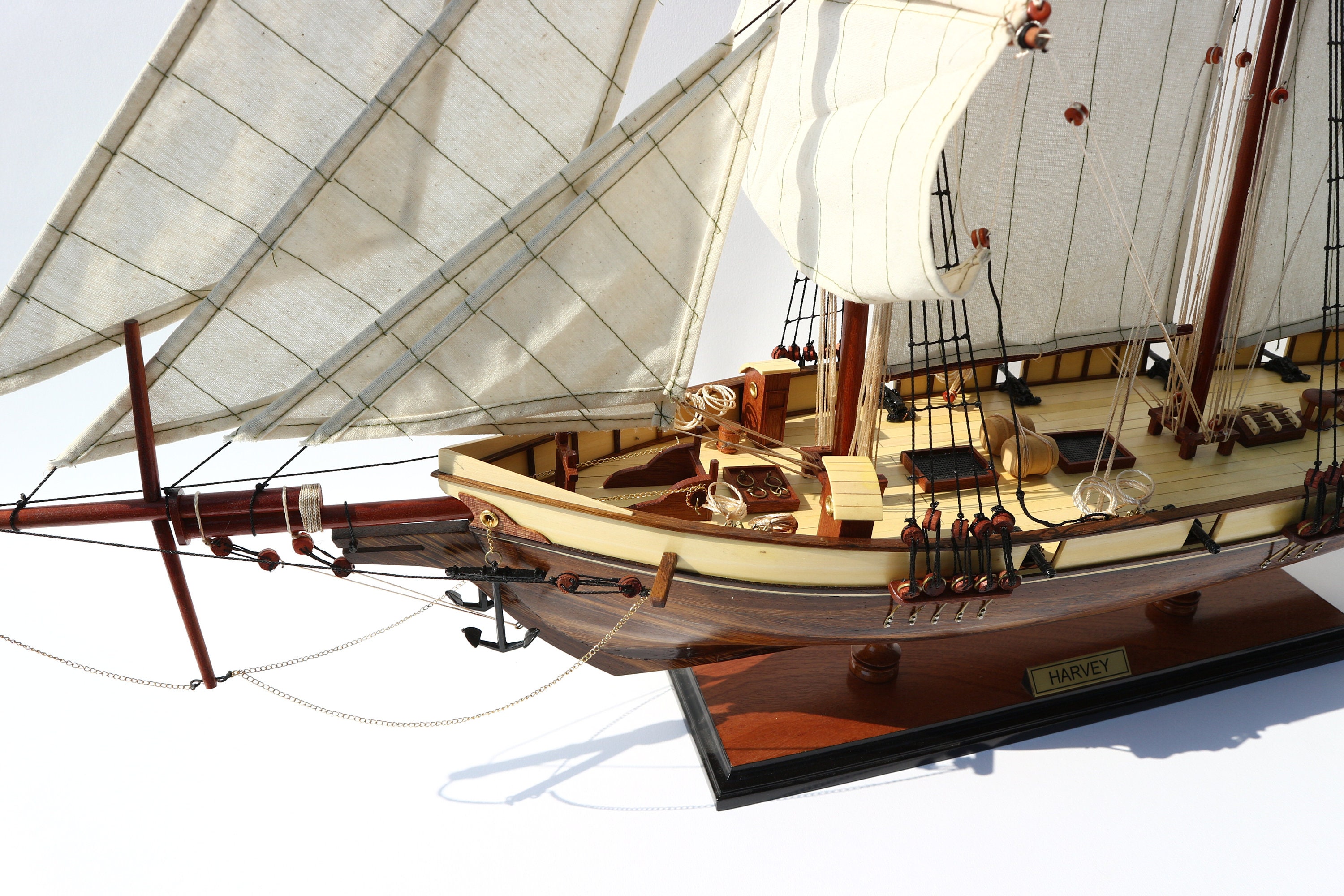 Harvey Tall Ship Model 23.6″ - Wooden Model Boat Kit - Holiday ...