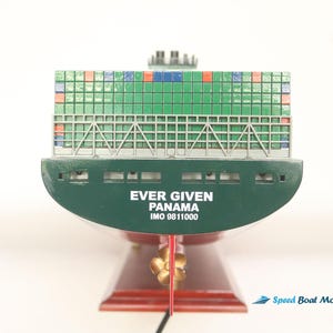 Ever Given Boat Model With Light, 39.3" Wooden Container Ship - Etsy