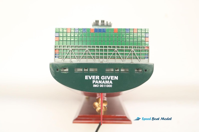Ever Given Boat Model With Light, 39.3" Wooden Container Ship - Etsy
