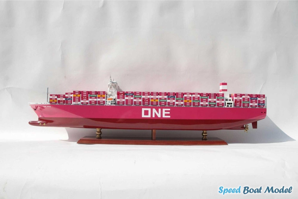 ONE Commercial Ship Model 39.8 ONE Container Ship Model - Etsy