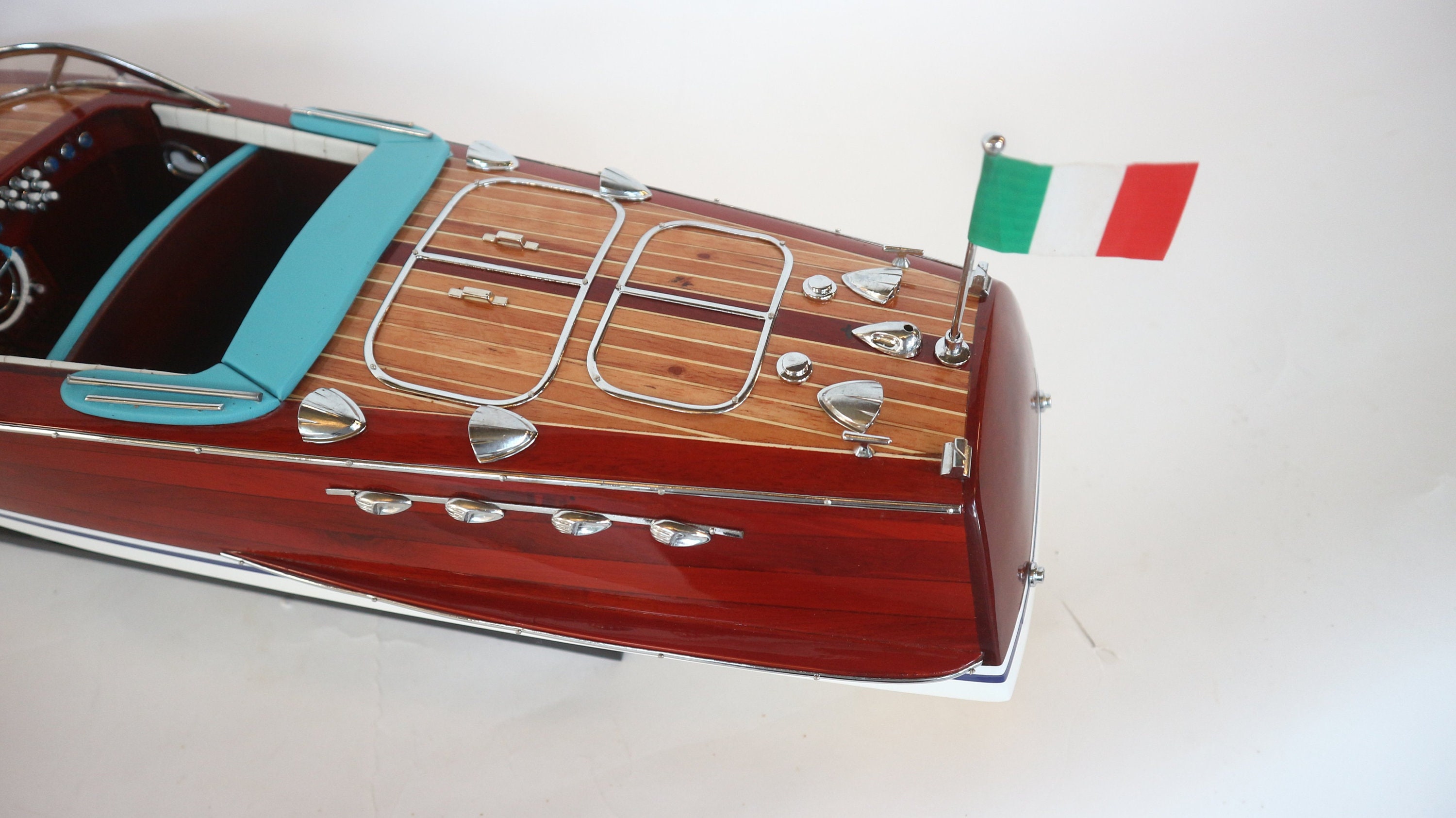Riva Tritone Classic Speed Boat Model 34.2" - Italian Wood Boat - Etsy