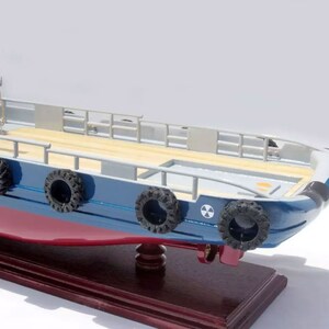 Handcrafted Offshore Support Vessel Model: Wooden Fishing Boat (27.5 ...