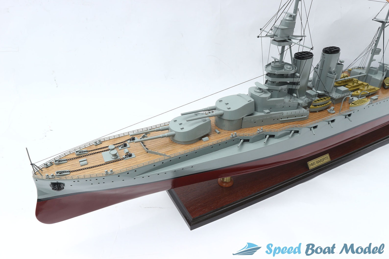 HMS Warspite Battleship Model 39.4 HMS Warspite Warship Model Art ...