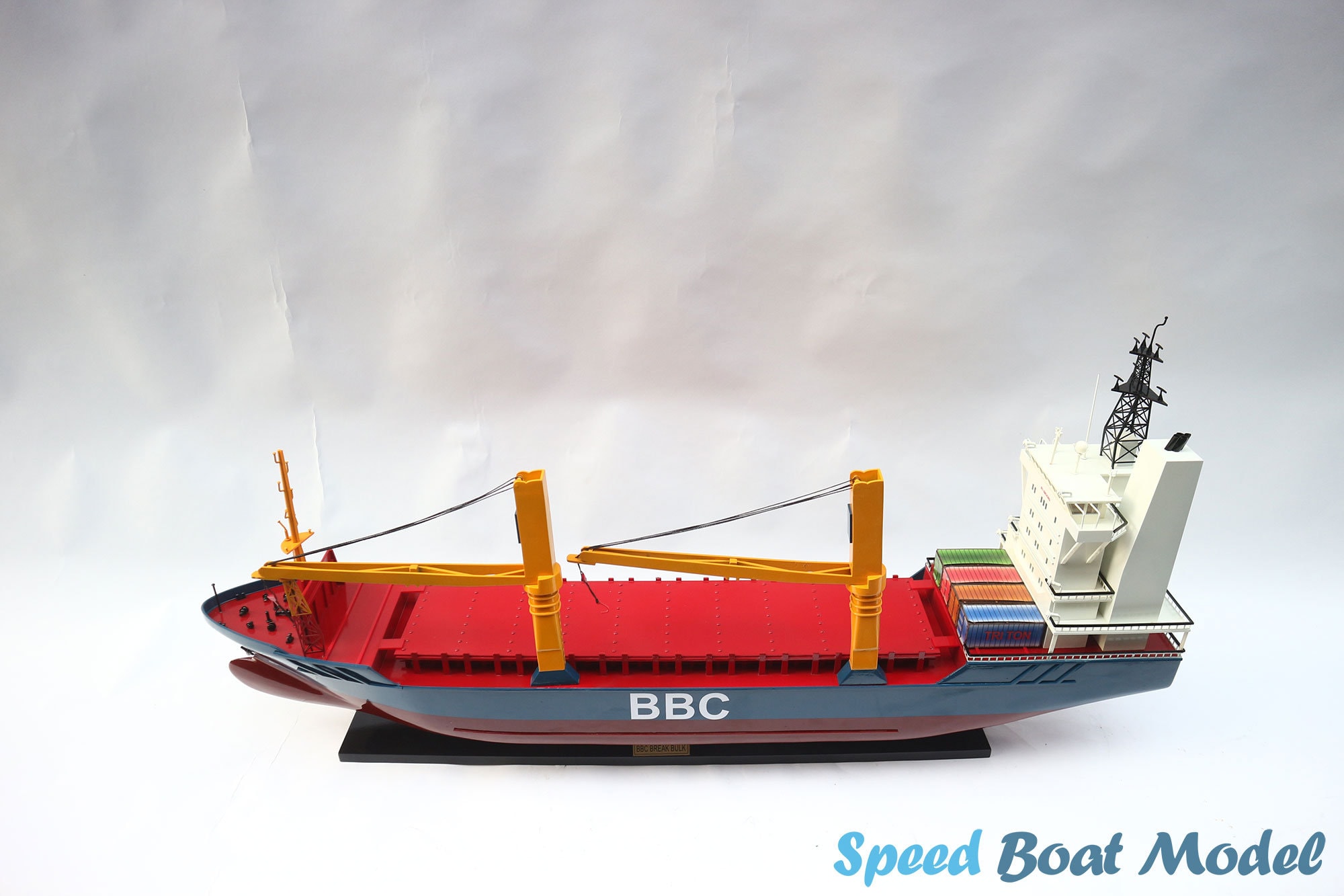 BBC Break Bulk Commercial Ship Model 39.4 BBC Break Bulk Container Ship Mode Holiday Decoration ...