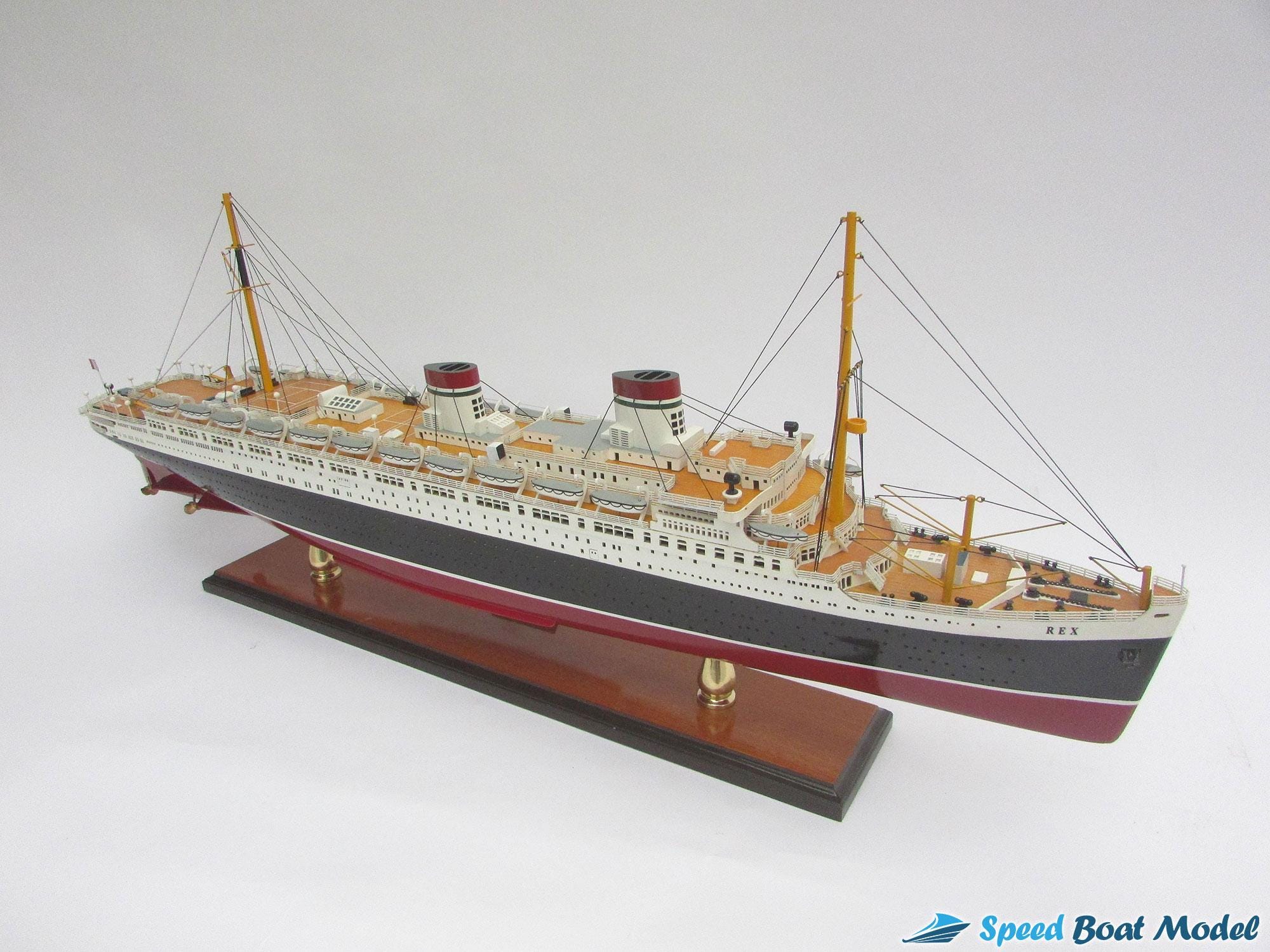SS Rex Cruise Ship Model 34.2": Boat Handicraft Gift - Etsy