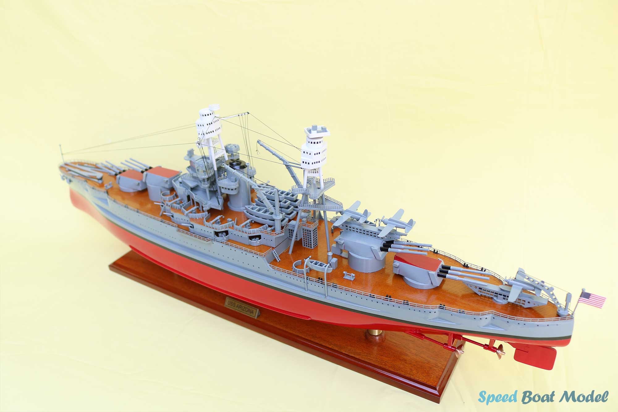Uss Arizona Battleship Model 39.3" - War Ship Model - Holiday ...