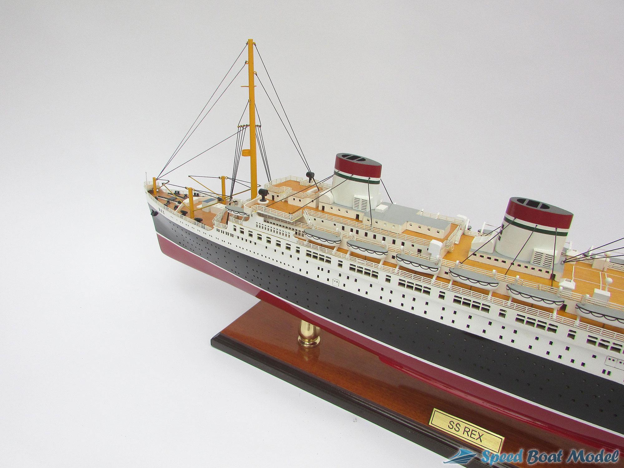 SS Rex Cruise Ship Model 34.2": Boat Handicraft Gift - Etsy
