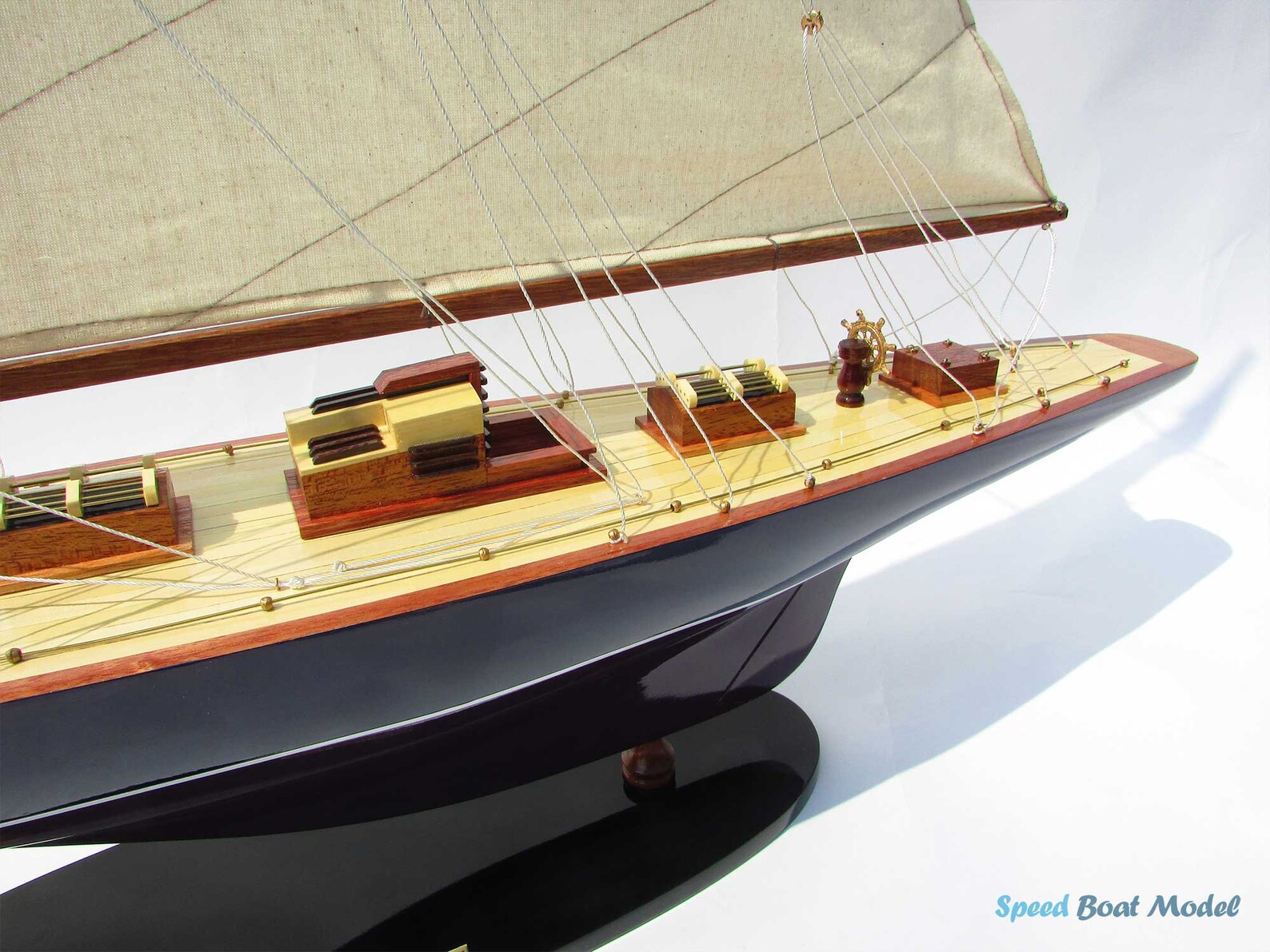 Endeavour Painted Sailing Boat Model 19.6" - America Cup Collection ...