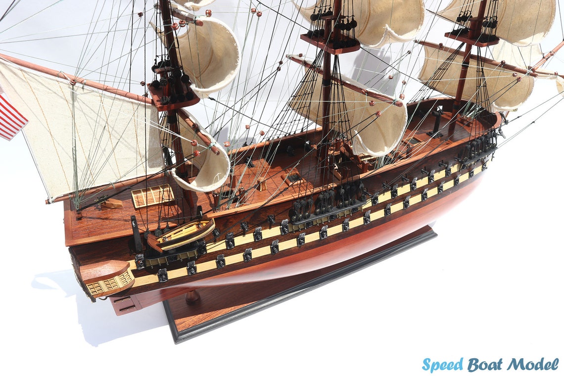 Uss North Carolina Tall Ship Model - Boat Handicrafts - Business Gift ...