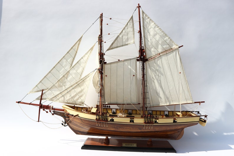 Harvey Tall Ship Model 23.6″ - Wooden Model Boat Kit - Holiday ...