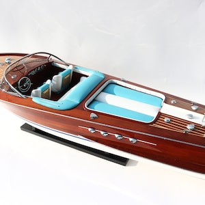 Blue Riva Aquarama Classic Speed Boat Model Riva Model Boats Italian ...