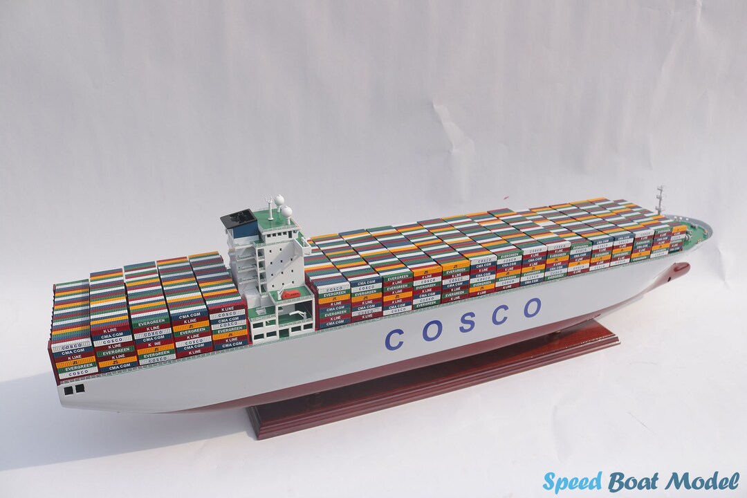 Cosco Europe Commercial Ship Model 39.3″ - Cosco Europe Container Ship ...