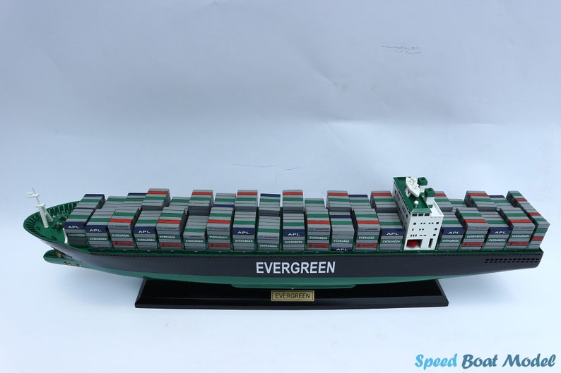 Evergreen Commercial Ship Model 39.37 Evergreen Container Ship Model ...