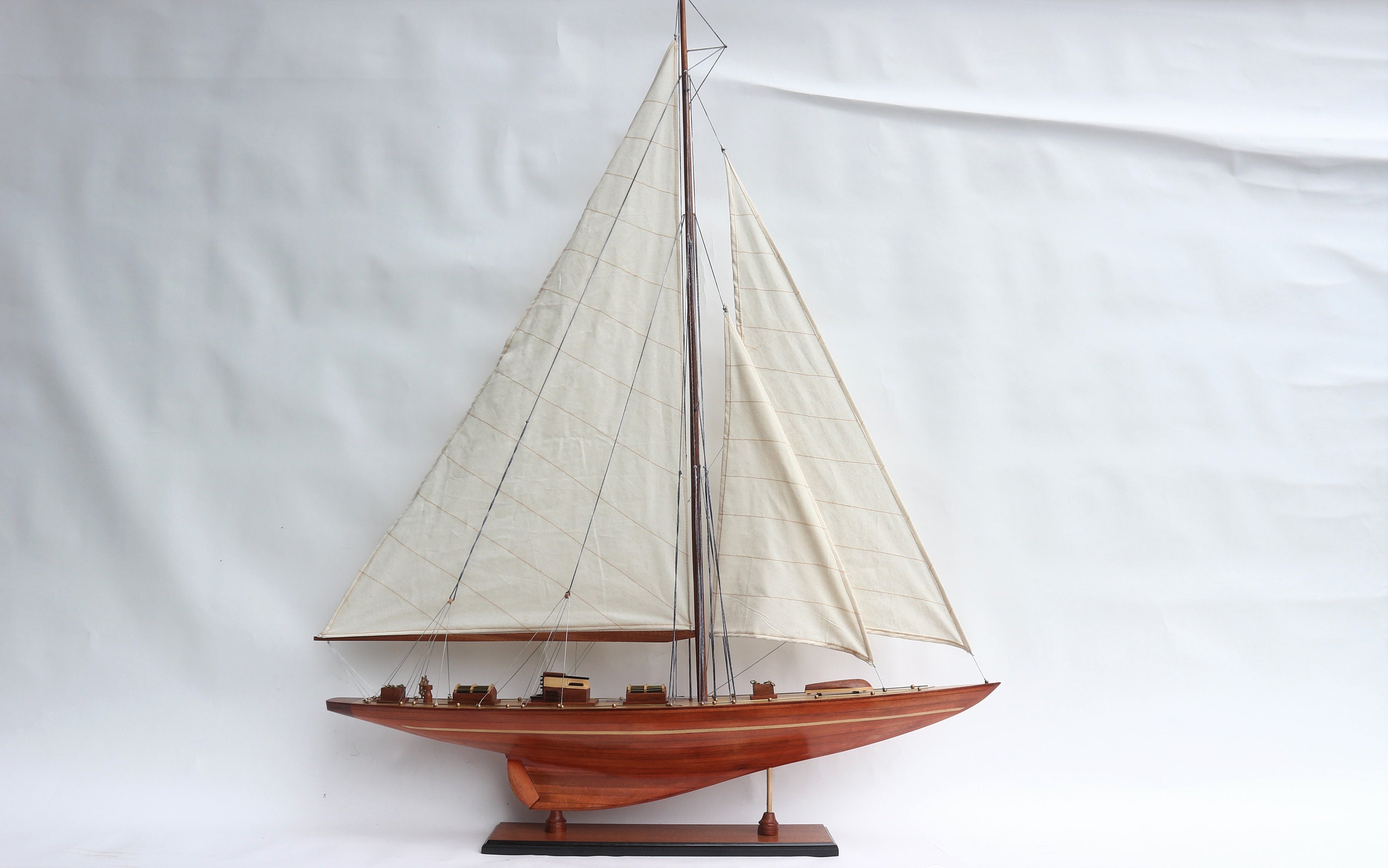 Endeavour Sailing Boat Model: 1934 America Cup Replica, 19.6" - Etsy