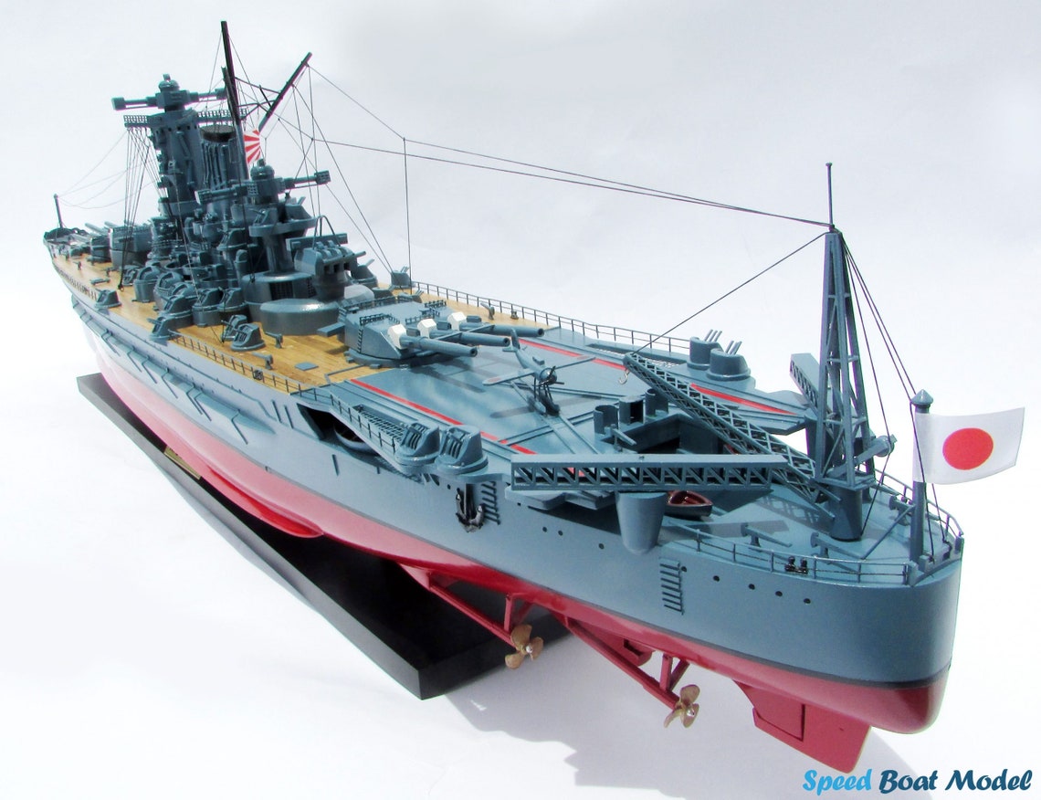 Musashi Battleship Model 47.2″ - Musashi War Ship Model - Business Gift ...