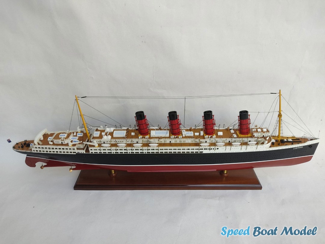 RMS Lusitania Ocean Liner Model 39.4" - RMS Lusitania Cruise Ship Model ...