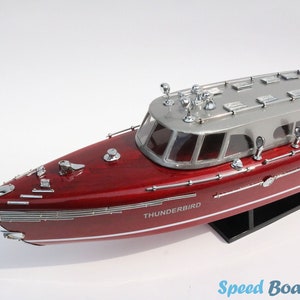 Hacker Craft Thunderbird 1939 Speed Boat Model: 24.4" Handcrafted ...