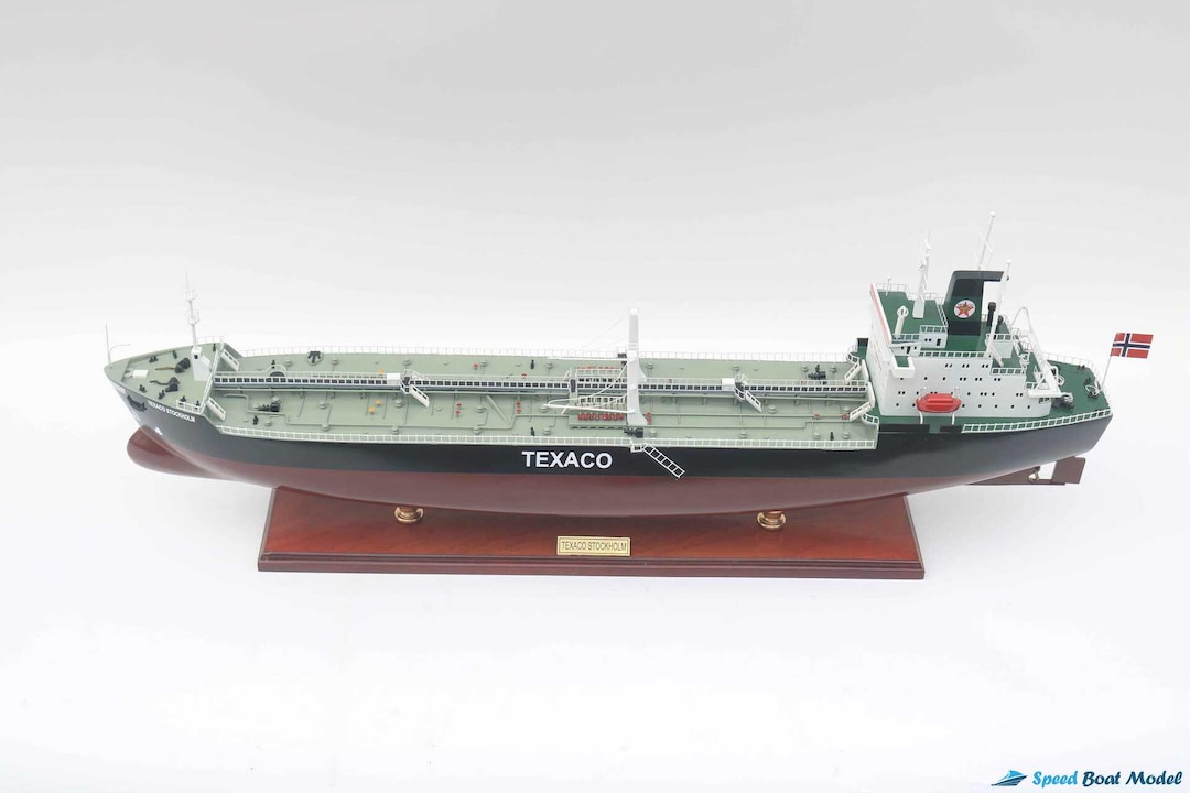 Texaco Stockholm Oil Tanker Model Ship: 31.5" Commercial Decor - Etsy