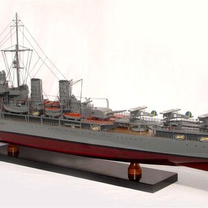 HMS Gotland Seaplane Cruiser Ship Model 39.3″ - Hswms Gotland Aircraft ...