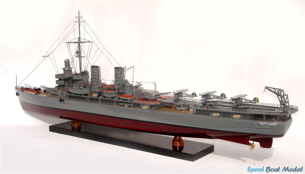 HMS Gotland Seaplane Cruiser Ship Model 39.3″ - Hswms Gotland Aircraft ...