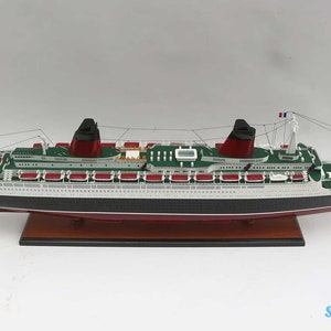 SS France Cruise Ship Model 40.55": France Ocean Liner Handicraft - Etsy