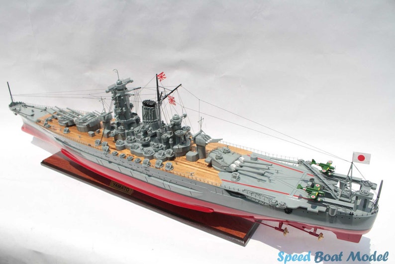 Yamato Japanese Battleship Model Lenght 47.2L Inches - Warship Model ...