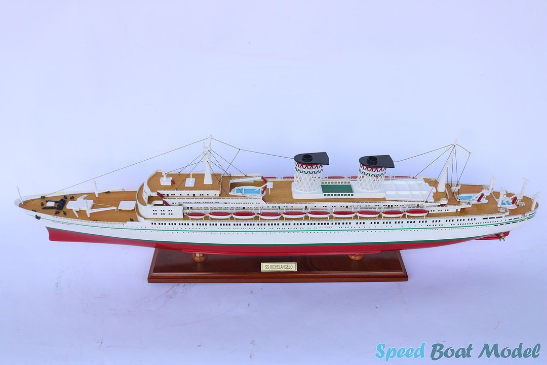 SS Michelangelo Ocean Liner Model 34.2″ - SS Michelangelo Ship Model ...
