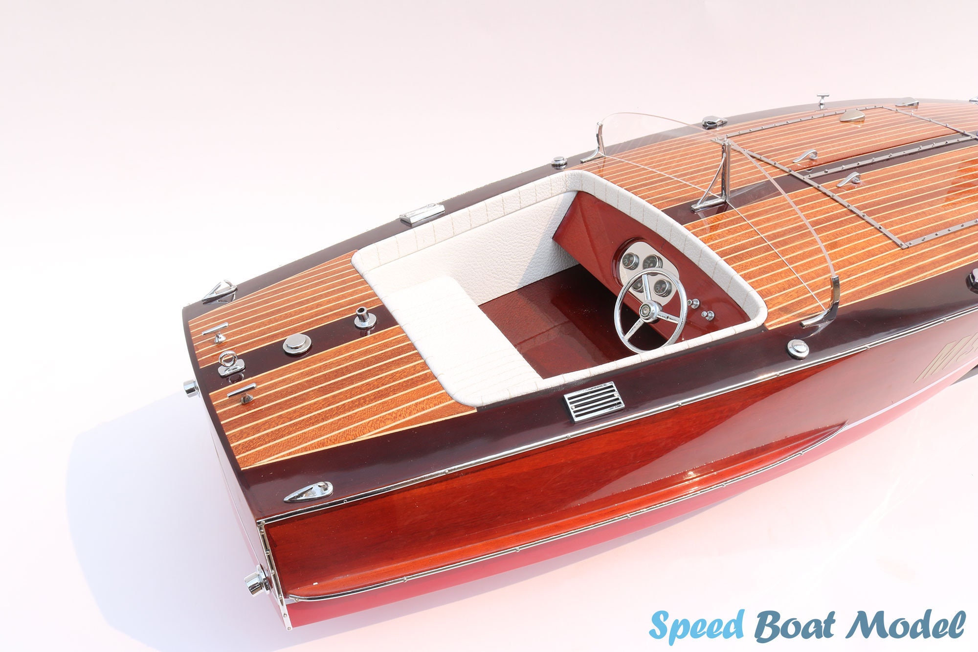 Miss Behave Riva Speed Boat Model: 31.4" Holiday Decor - Etsy