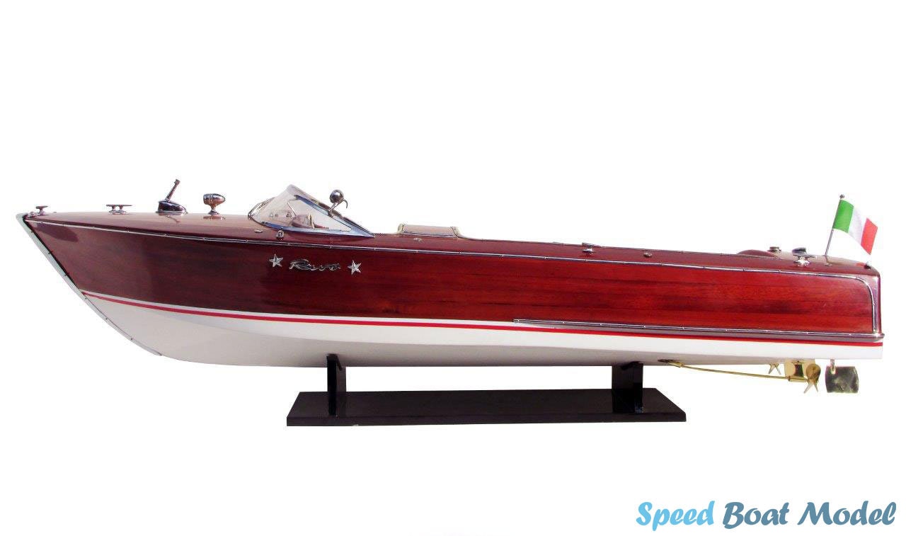 Super Riva Florida Classic Speed Boat Model 34.2" - Wooden Handicraft ...
