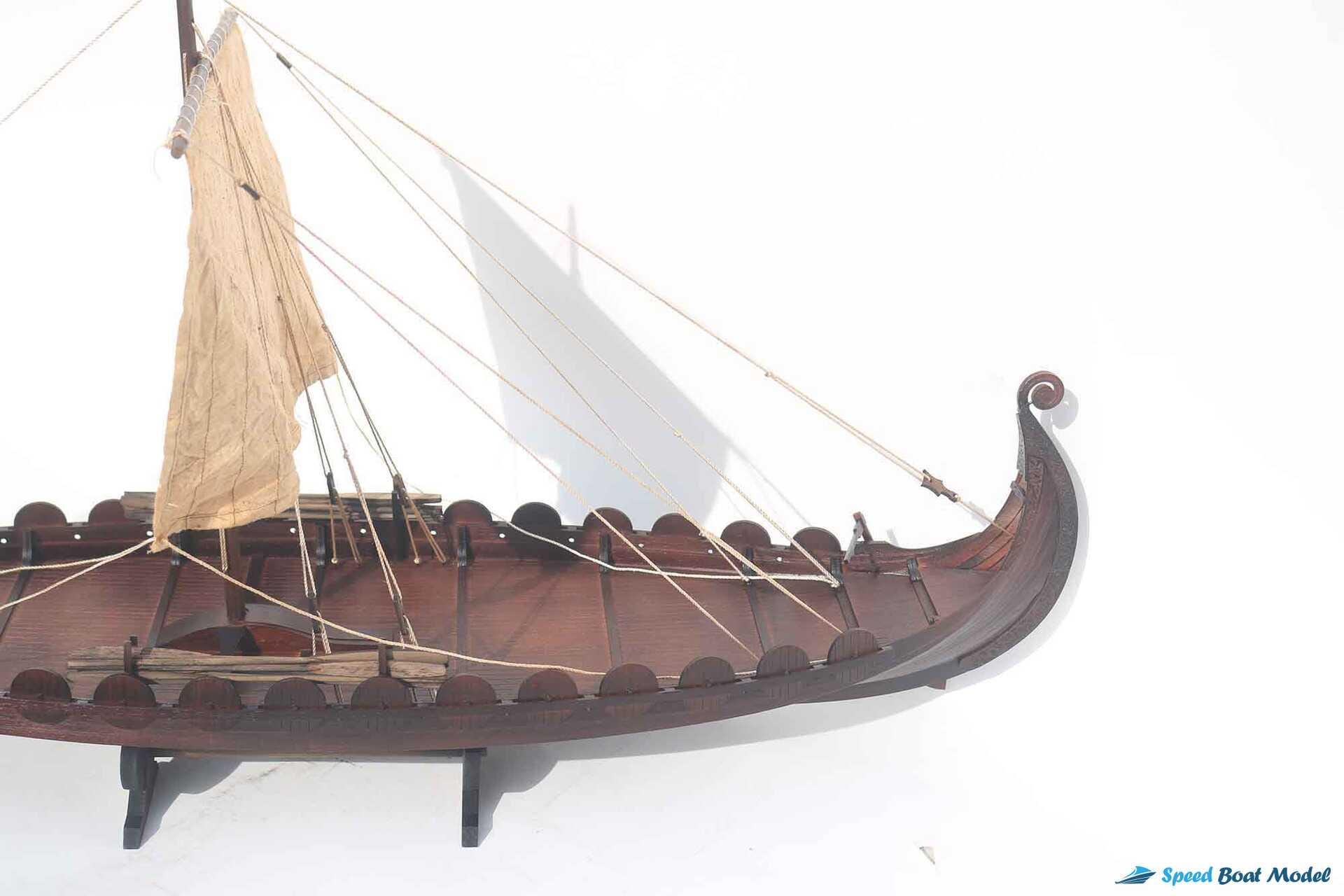 Oseberg Viking Ship Model: Clinker Built, Handcrafted (33.8") - Etsy