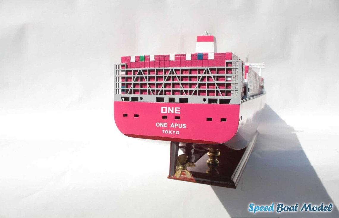 ONE Commercial Ship Model 39.8 ONE Container Ship Model - Etsy