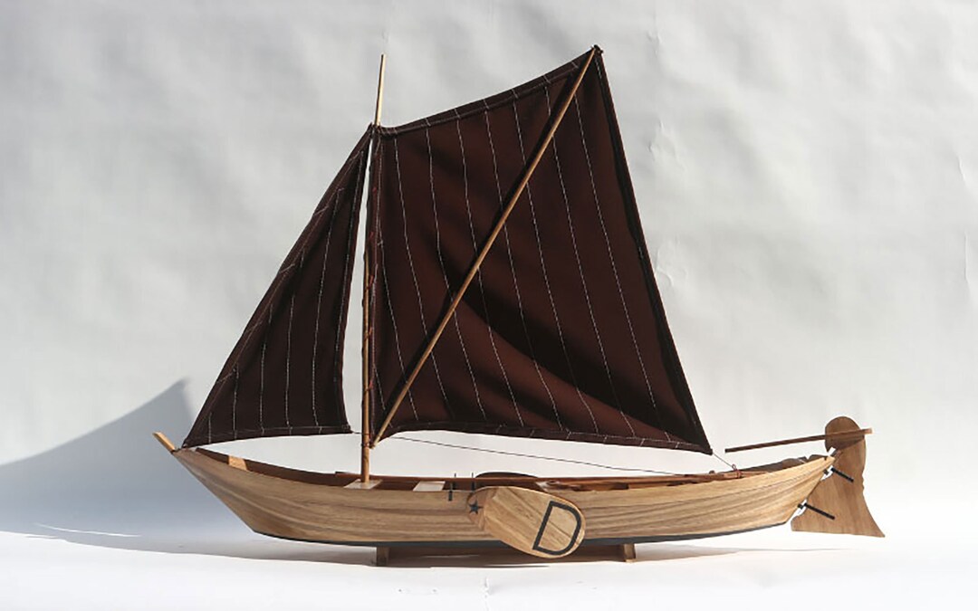 Punters Traditional Fishing Boat Model Handicraft Art & Collectible. - Etsy