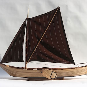 Punters Traditional Fishing Boat Model Handicraft Art & Collectible. - Etsy