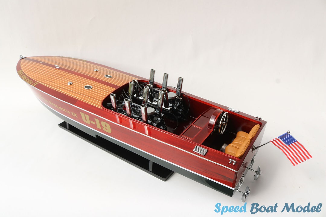 Miss America IX Speed Boat Model - 31.5" Vintage Replica - Etsy