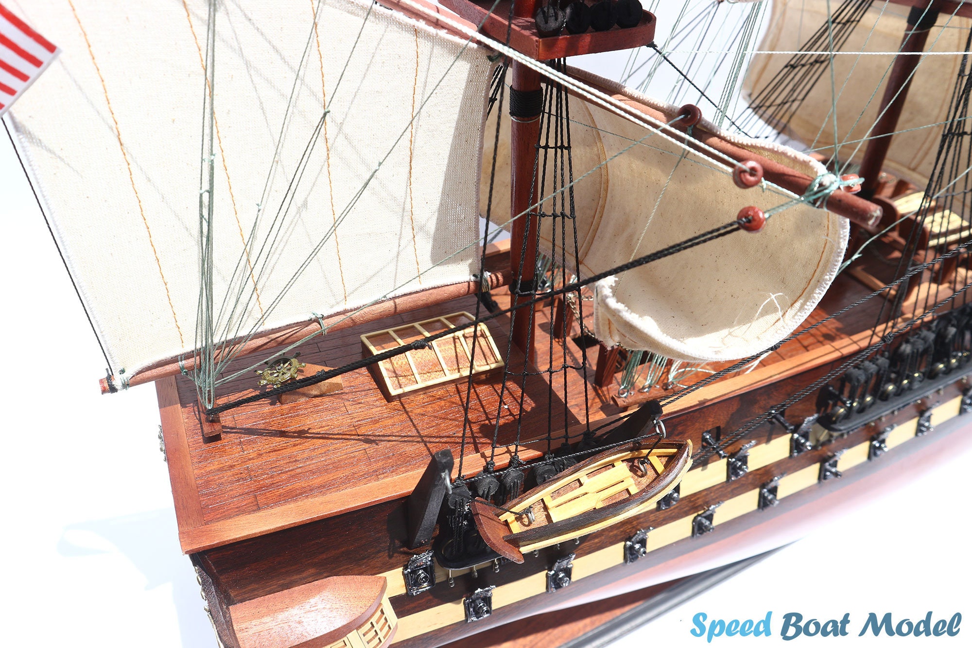 Uss North Carolina Tall Ship Model - Boat Handicrafts - Business Gift ...