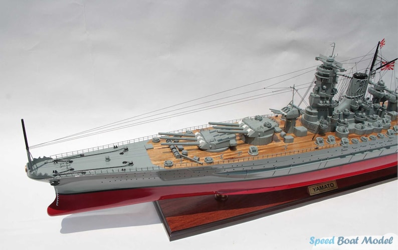 Yamato Japanese Battleship Model Lenght 47.2L Inches - Warship Model ...