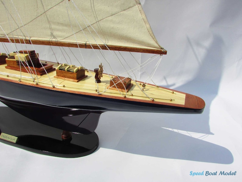 Endeavour Painted Sailing Boat Model 19.6" - America Cup Collection ...