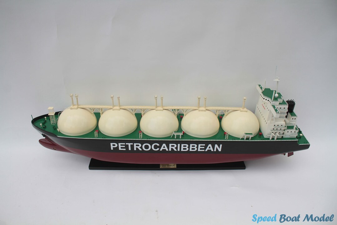LNG Carrier Model Ship: 39.3" Wooden Gas Tanker - Etsy