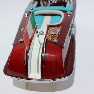 Handcrafted Riva Aquarama Speed Boat Model: Classic Mahogany Decor - Etsy