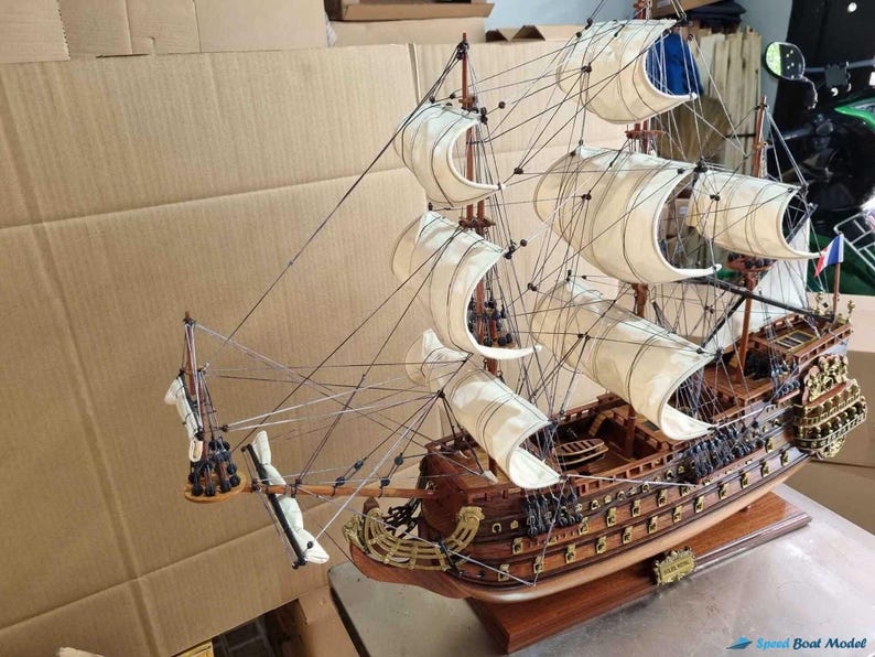 Soleil Royal Tall Ship Model - Wooden Model Boat Kit - Holiday ...
