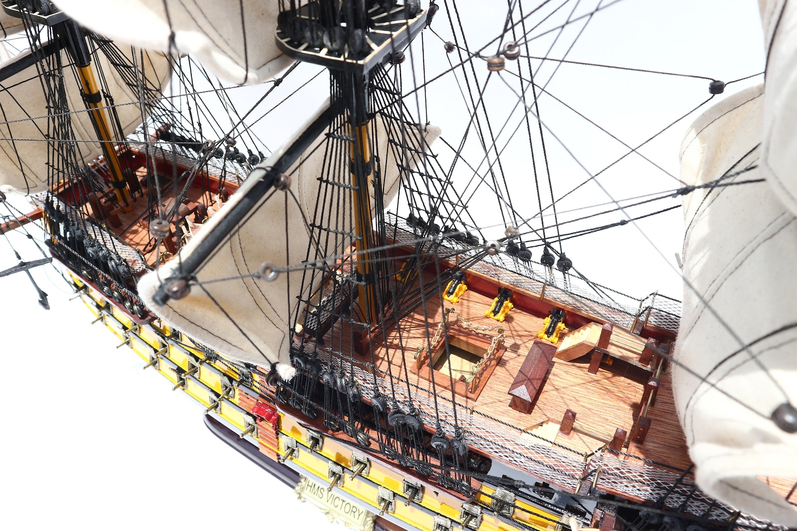 Hms Victory Painted Tall Ship Model 23.6 Hms Victory Model Boatss ...