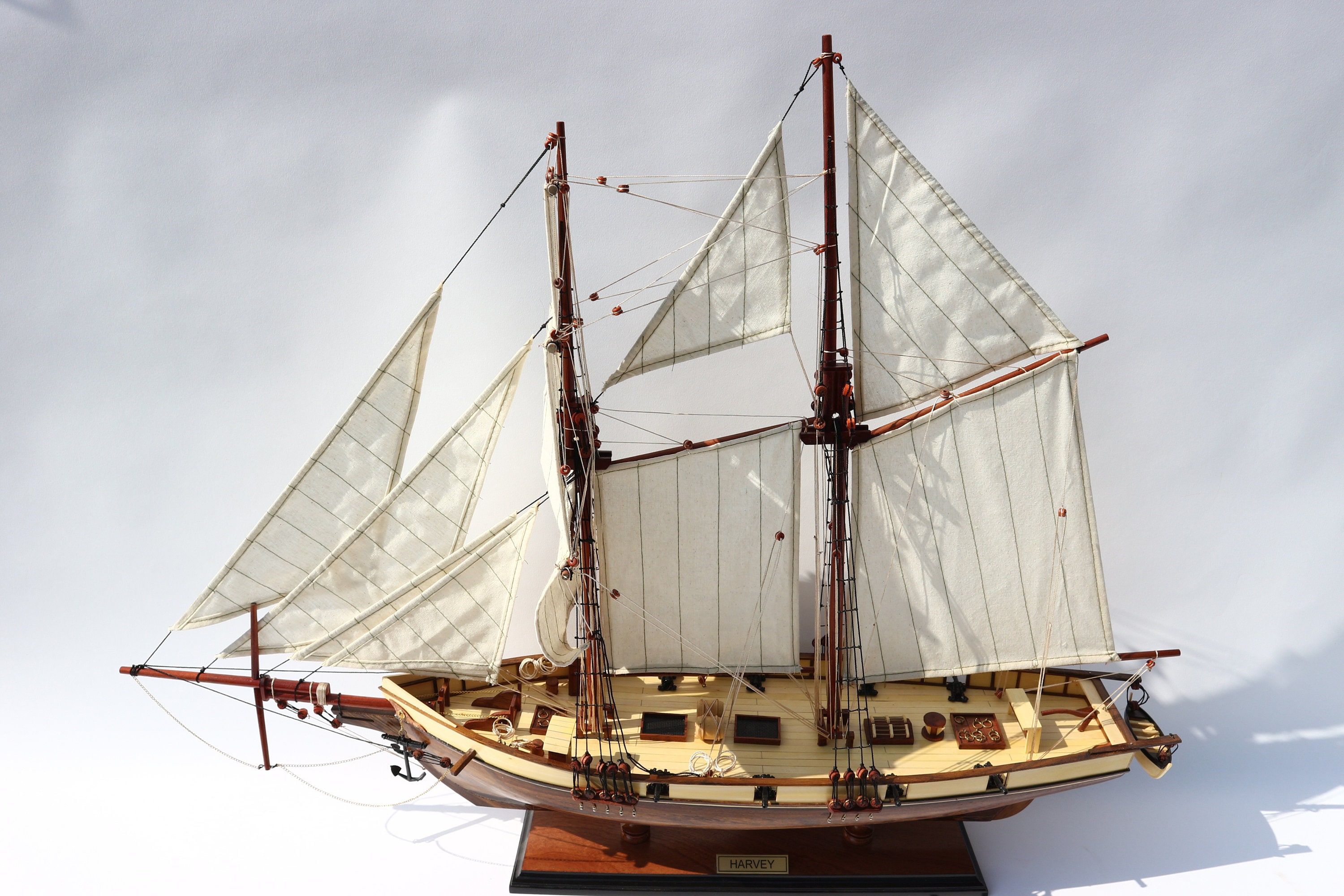 Harvey Tall Ship Model 23.6″ - Wooden Model Boat Kit - Holiday ...